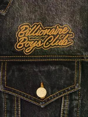 BILLIONAIRE BOYS CLUB Script Cord Collar Denim Jacket