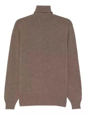 DELL'OGLIO Roll-neck Knitwear - Brown