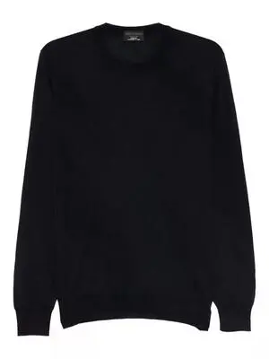 DELL'OGLIO Panelled Crew Neck Sweater