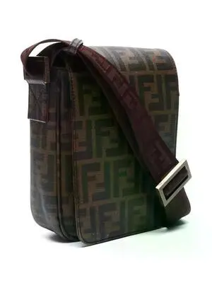 Fendi Zucchino Shoulder Bag - Brown
