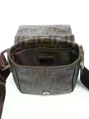Fendi Zucchino Shoulder Bag - Brown