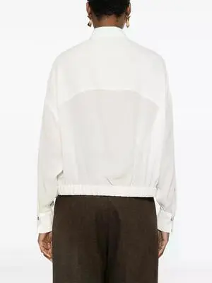 Brunello Cucinelli Silk Crepe De Chine Shirt