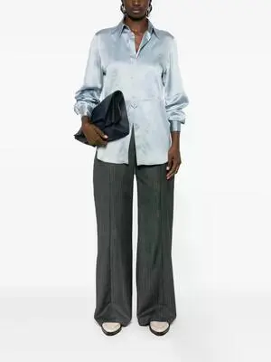 Brunello Cucinelli Long-sleeve Satin Shirt