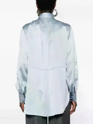 Brunello Cucinelli Long-sleeve Satin Shirt