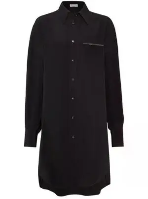 Brunello Cucinelli Embellished Long-sleeve Shirt