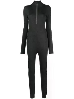 Brunello Cucinelli Ribbed Long-sleeve Jumpsuit