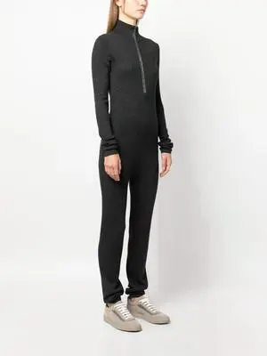 Brunello Cucinelli Ribbed Long-sleeve Jumpsuit