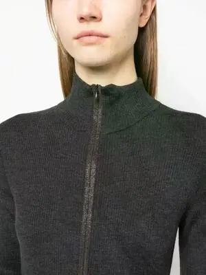 Brunello Cucinelli Ribbed Long-sleeve Jumpsuit