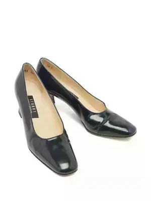 STUART WEITZMAN Patent Leather Block-heel Pumps