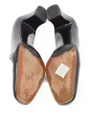 STUART WEITZMAN Patent Leather Block-heel Pumps