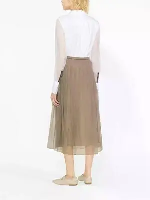 Brunello Cucinelli Monili-embellished Long-sleeve Shirt
