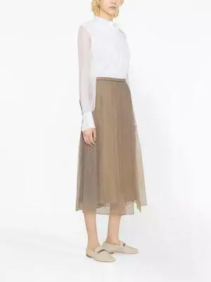 Brunello Cucinelli Monili-embellished Long-sleeve Shirt