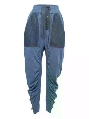 Stella McCartney Ruched Trousers - Blue