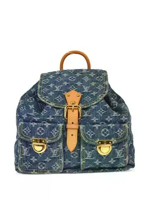 LOUIS VUITTON 2006 Monogram Denim Backpack
