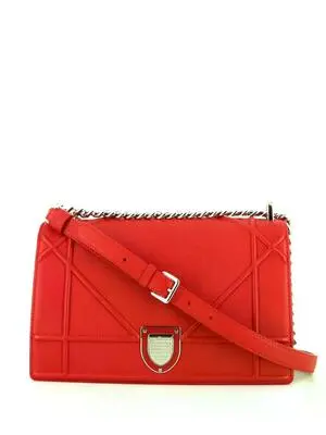 Dior 2010s Diorama Shoulder Bag - Red