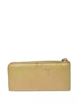 Dkny Pre-owned Zip Leather Continental Wallet - Neutrals