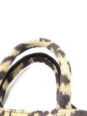 Dior 2010s Leopard Canvas Mini Book Tote