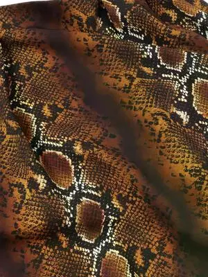 Versace 2010s Python-print Mini Skirt