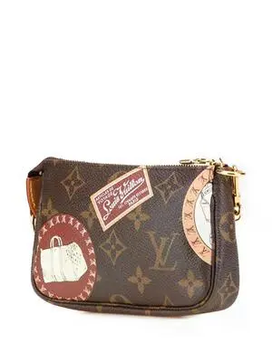 LOUIS VUITTON Monogram Patch Mini Pochette Accessoires Handbag