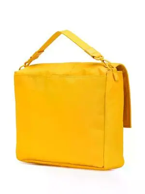 Fendi Large Econyl Nylon Baguette Satchel - Yellow