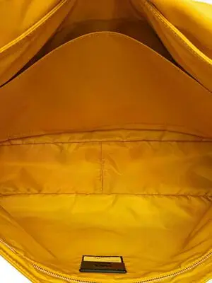 Fendi Large Econyl Nylon Baguette Satchel - Yellow