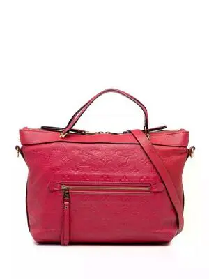 LOUIS VUITTON 2015 Monogram Empreinte Bastille Pm Satchel - Red
