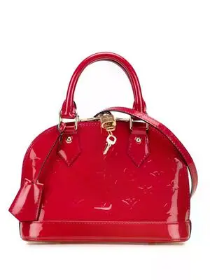 LOUIS VUITTON Monogram Vernis Alma Bb Satchel