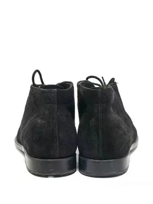 TOD'S Vintage Suede Lace Boots