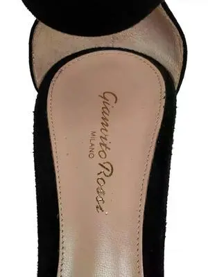 GIANVITO ROSSI Metallic Cap-toe Stiletto Heeled Sandals