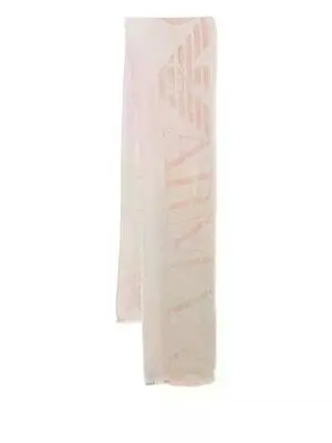 Emporio Armani Logo Scarf - Pink