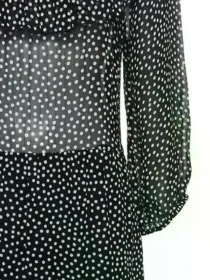 GANNI Polka Dot Ruffled Dress