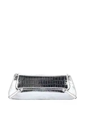 Givenchy Voyou East West Clutch Bag In Crocodile Embossed Leather