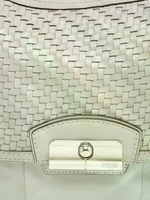 COACH VINTAGE Woven Leather Shoulder Bag