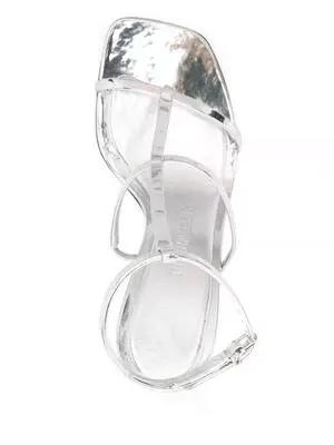 FERRAGAMO 105mm Elina Sandals - Silver