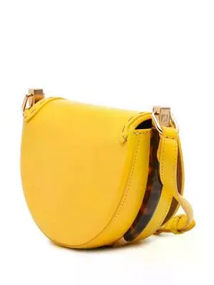 Fendi Leather Moonlight Crossbody Bag - Yellow