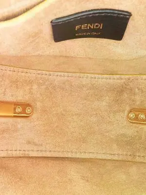 Fendi Leather Moonlight Crossbody Bag - Yellow