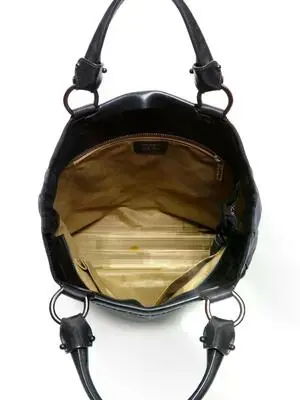 FERRAGAMO 1990-2000s Logo-patch Tote Bag