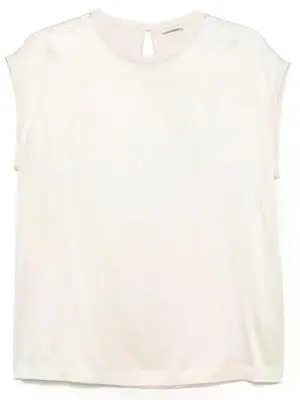 Brunello Cucinelli Monili Chain Detail Top - Neutrals