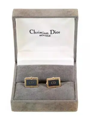 Dior 1990s Cd-logo Cufflinks
