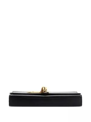 Saint Laurent Classic Monogram Tassel Leather Long Clutch Bag