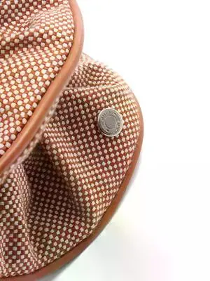 Hermès 2010s Leather-trimmed Scrunchie