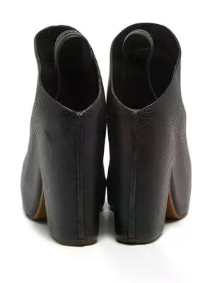 Balenciaga Calf Leather Platform Ankle Boots