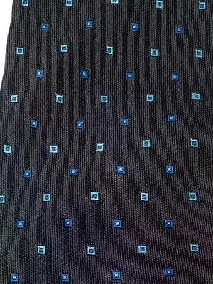 Dunhill Silk Neck Tie With Geometric Pattern