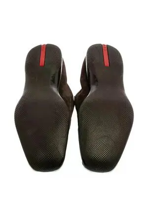 Prada 2023 Suede Loafers - Brown