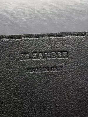 JIL SANDER Leather Shoulder Bag With Tassel Detail