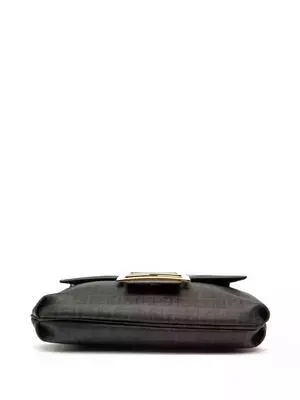 Fendi Zucchino Spalmati Crossbody Bag - Black