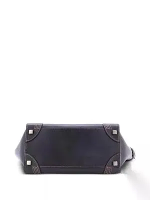 Celine Luggage Micro Tote Bag - Black
