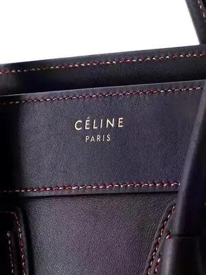 Celine Luggage Micro Tote Bag - Black