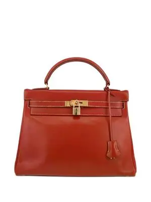 Hermès Kelly 32 Sellier Two-way Handbag - Red