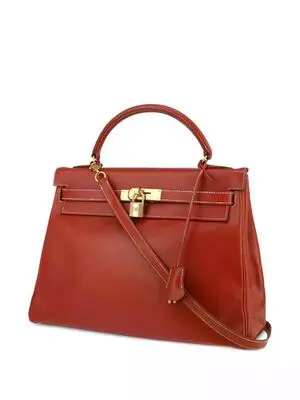 Hermès Kelly 32 Sellier Two-way Handbag - Red